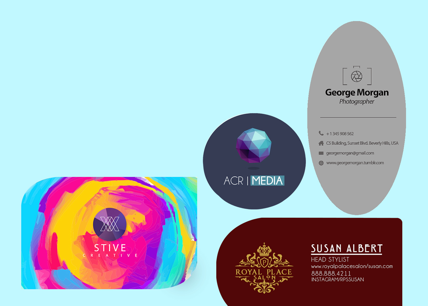 Die-Cut Business Card Printing | PrintPlace.com